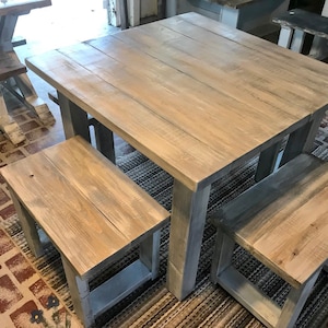 Rustic Dining Table - Etsy