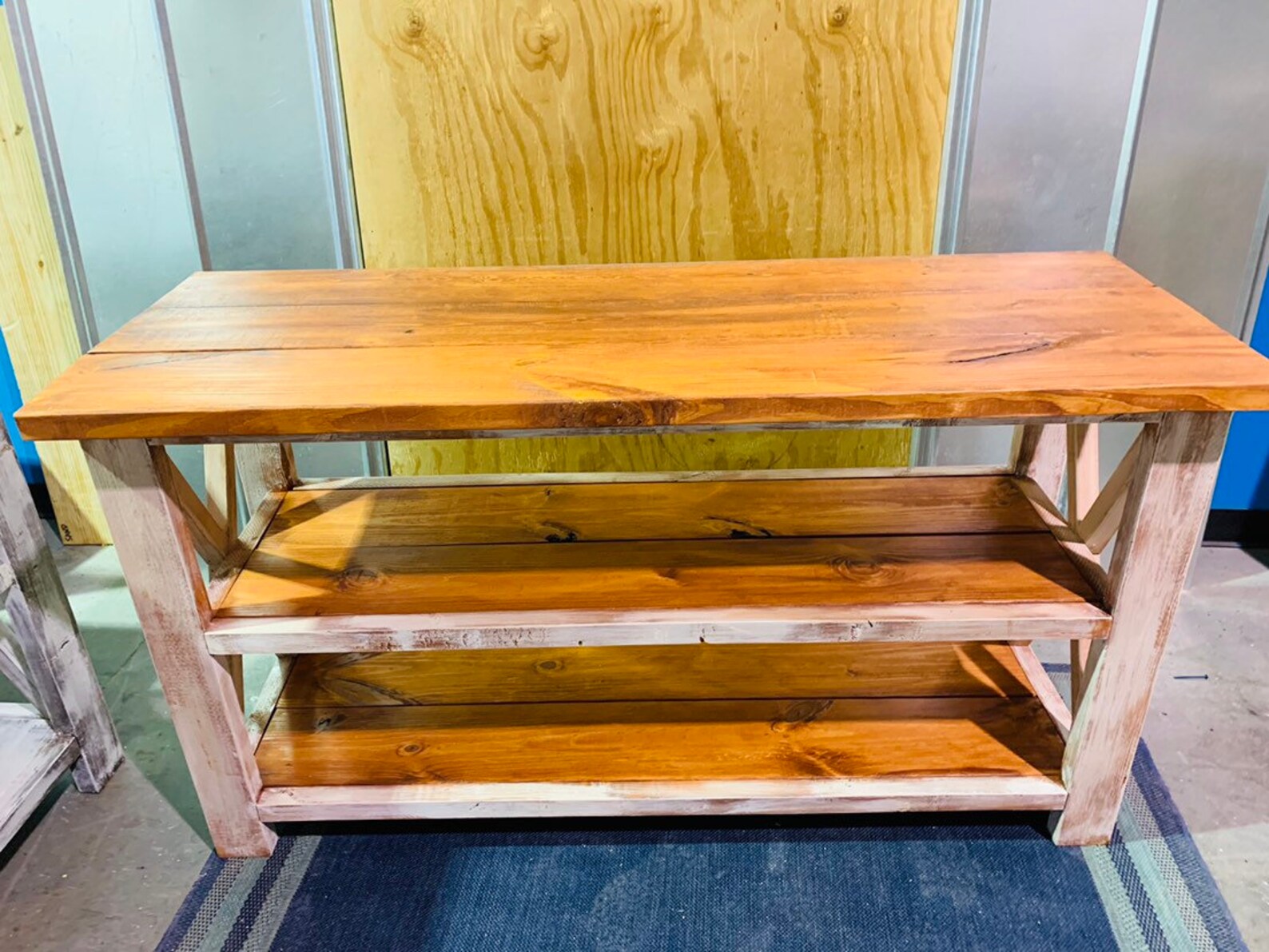 Rustic Wooden Buffet Table Rustic Console Table Farmhouse | Etsy