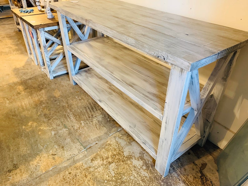 Wooden Buffet Table Rustic Console Table Farmhouse Buffet - Etsy