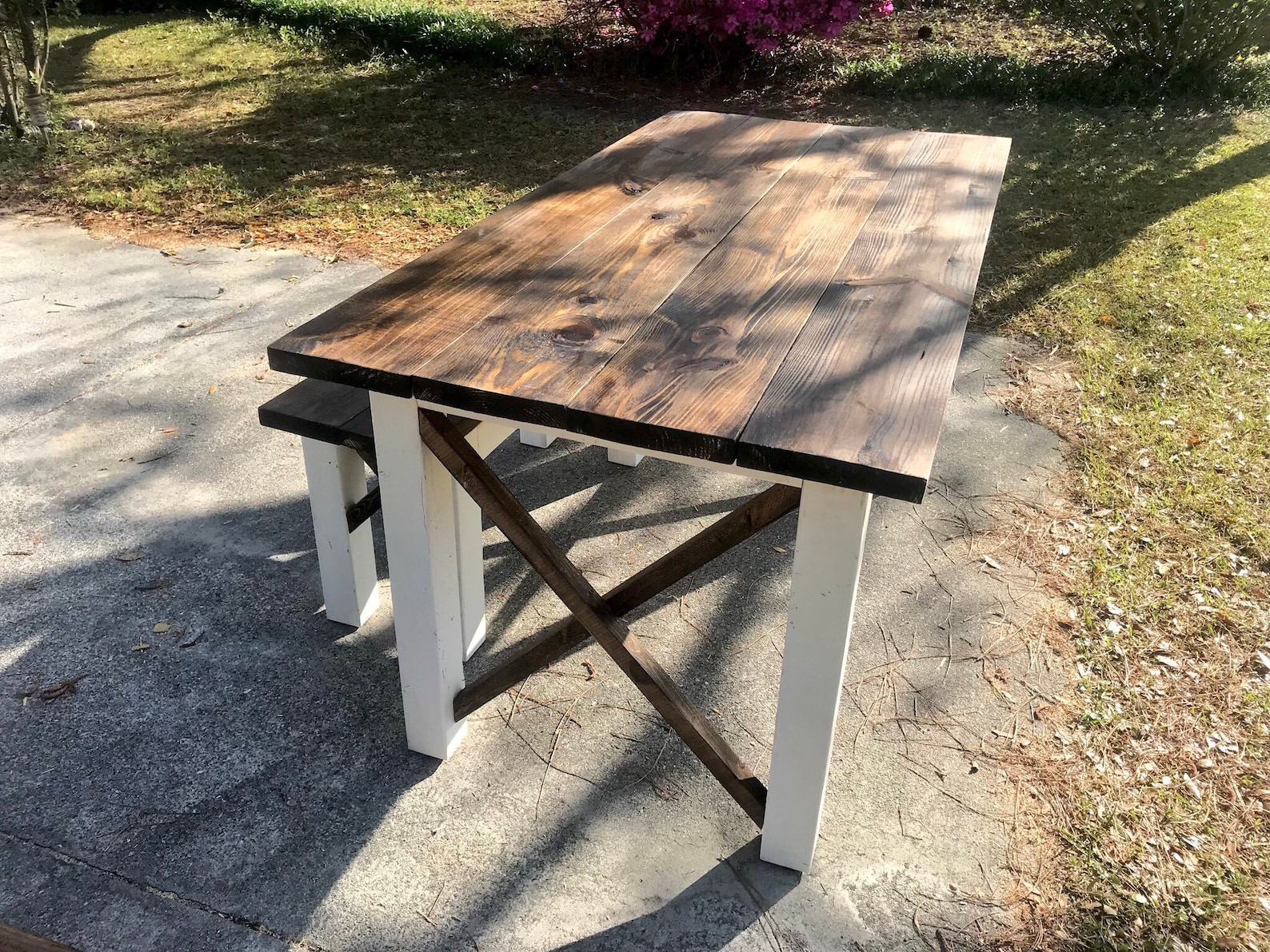 Pub Style Farmhouse Table Rustic Tall Farmhouse Table With | Etsy