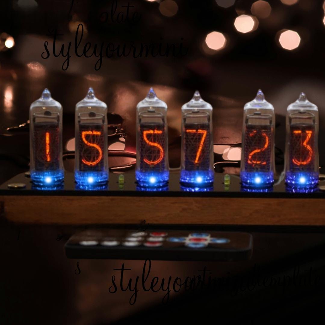 Nixie Tube Clock Include IN-14 Tubes and Case Old School Combined With ...