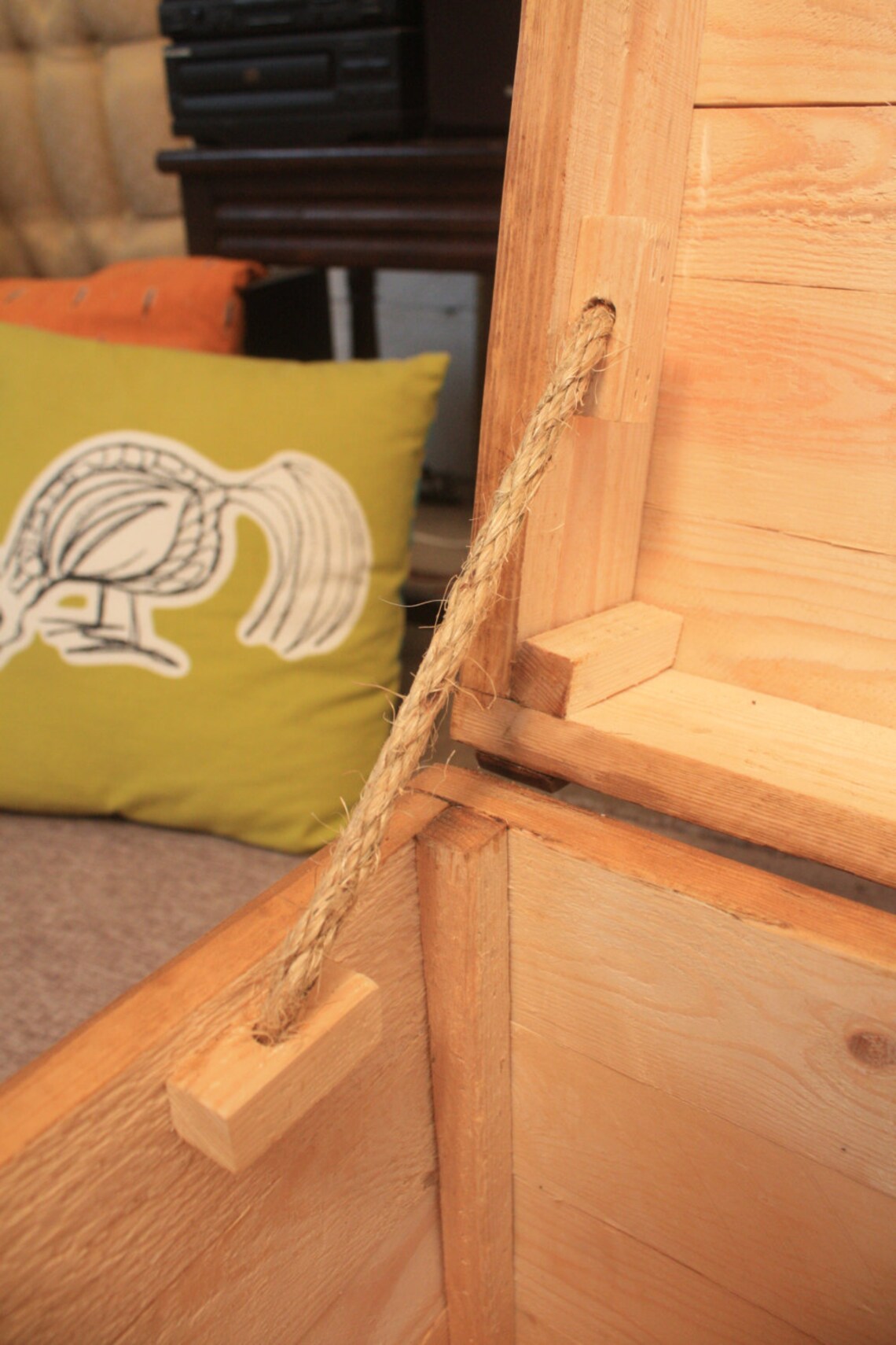 Large Vintage Wooden Chest Trunk Rustic Storage Blanket Box - Etsy