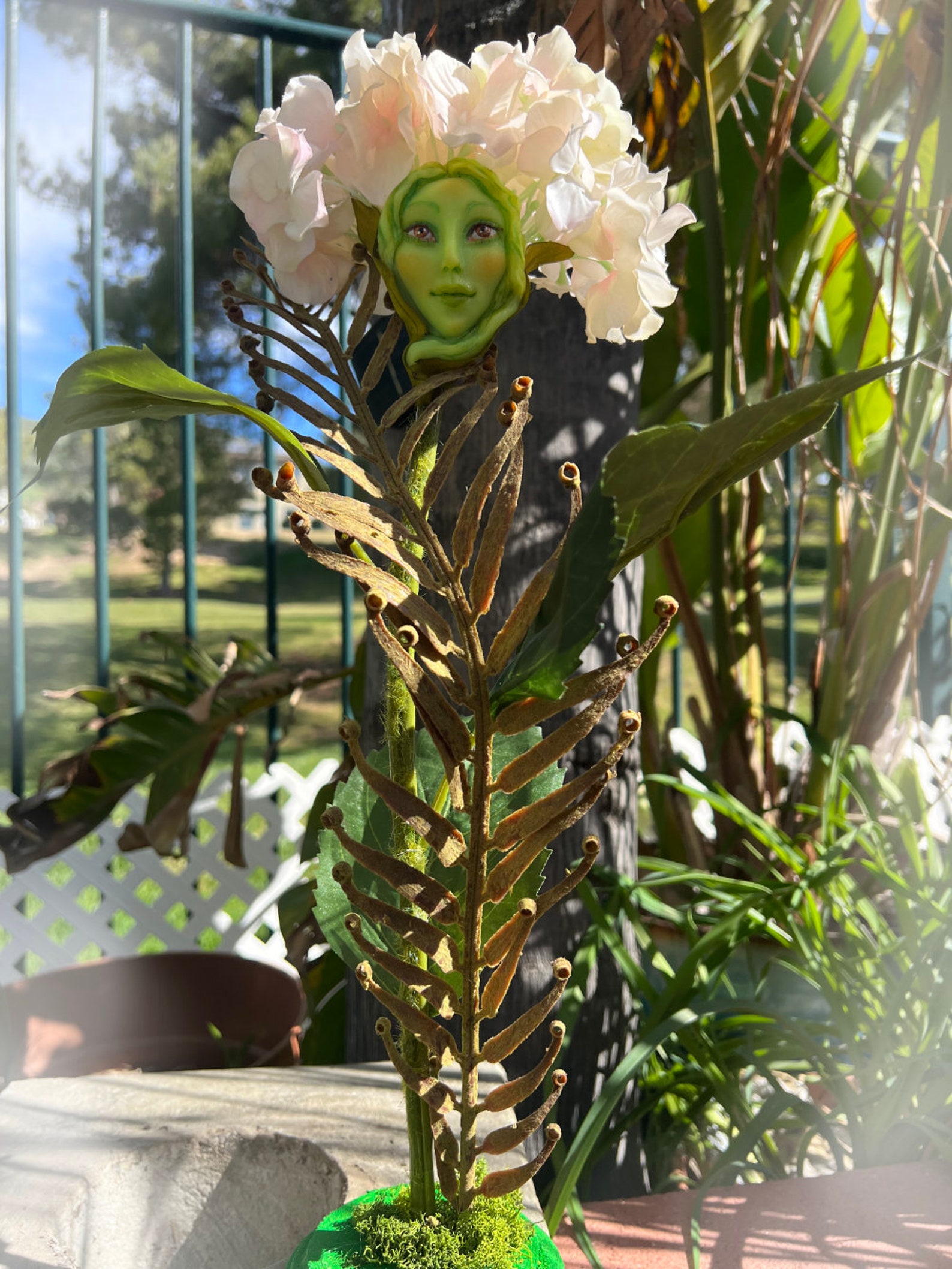 Nymph White Hydrangea Alice in Wonderland non Talking Flowers for ...