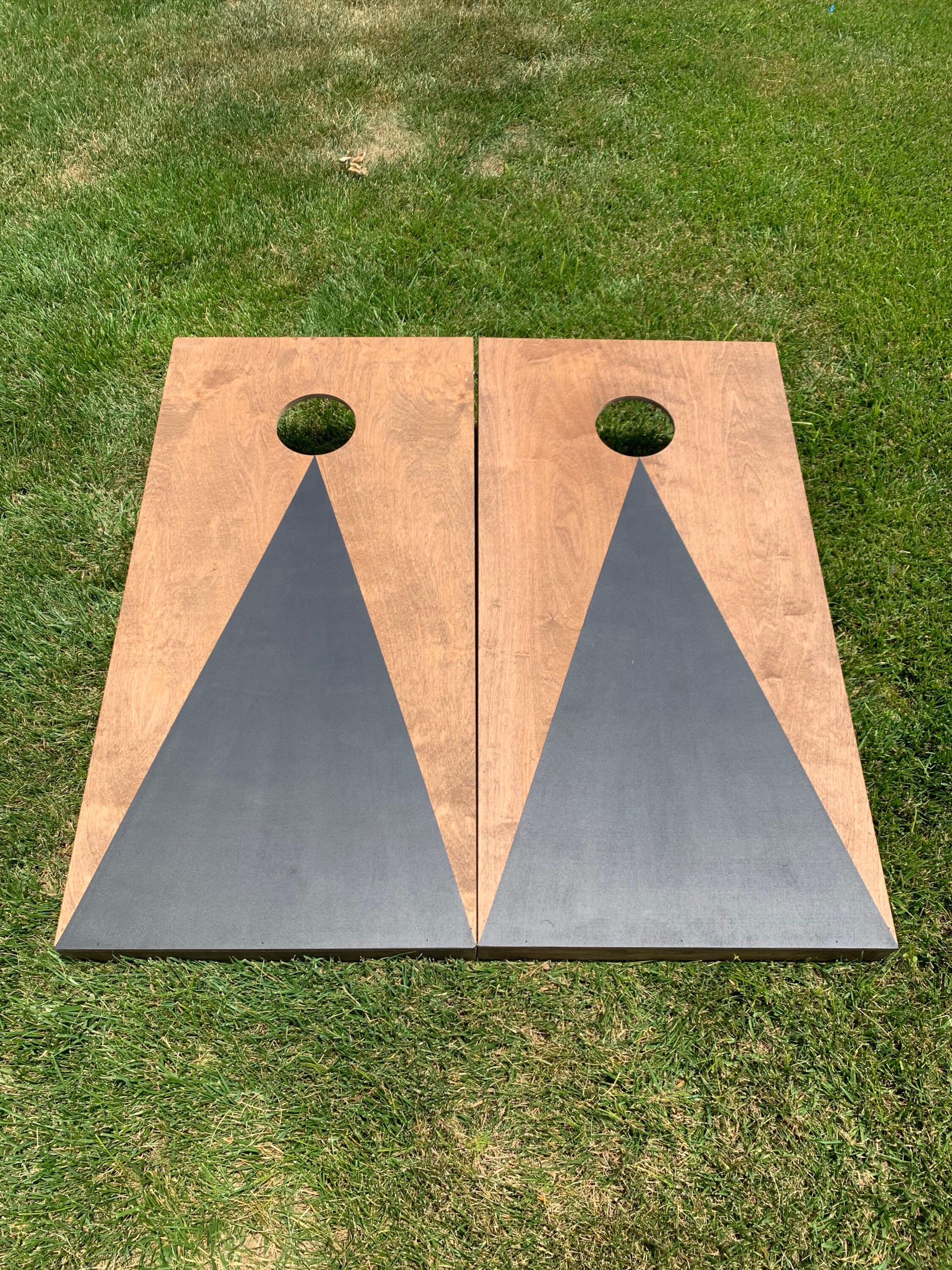 Lawn Games Wedding Tree Cornhole Boards Custom Stained Full Size Corn ...