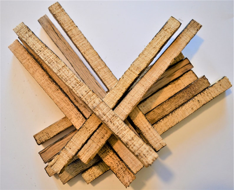 5 X Flavoured Oak Staves for Maturing Aging Spirits, Wine, Beer, Home ...