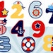 Nautical Marine Numbers Clip Art, Commercial Use, Vector Graphics ...