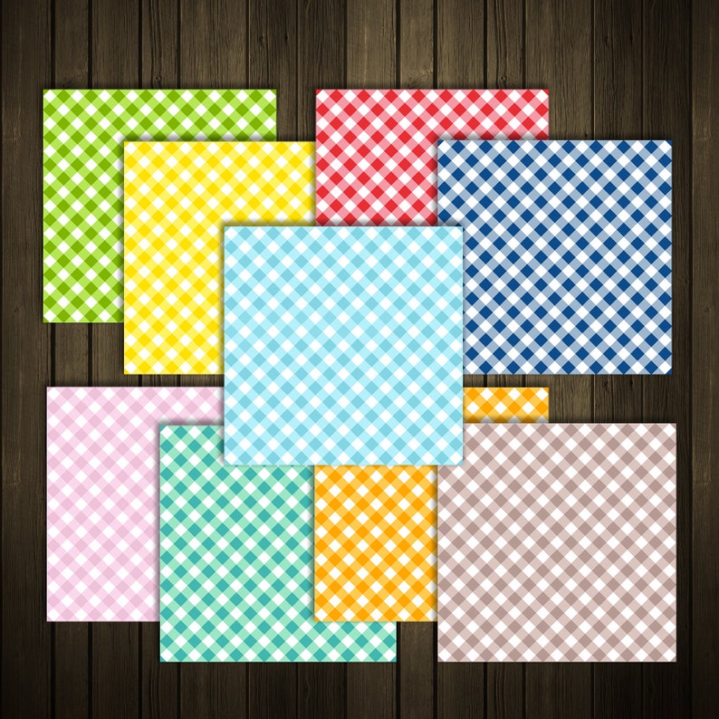 Gingham Square Backgrounds SVG Printable Sublimation Craft Supply ...