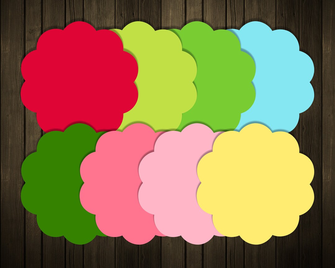 Scalloped Banners SVG Cut Files Cupcake Toppers Prints and Crafts ...