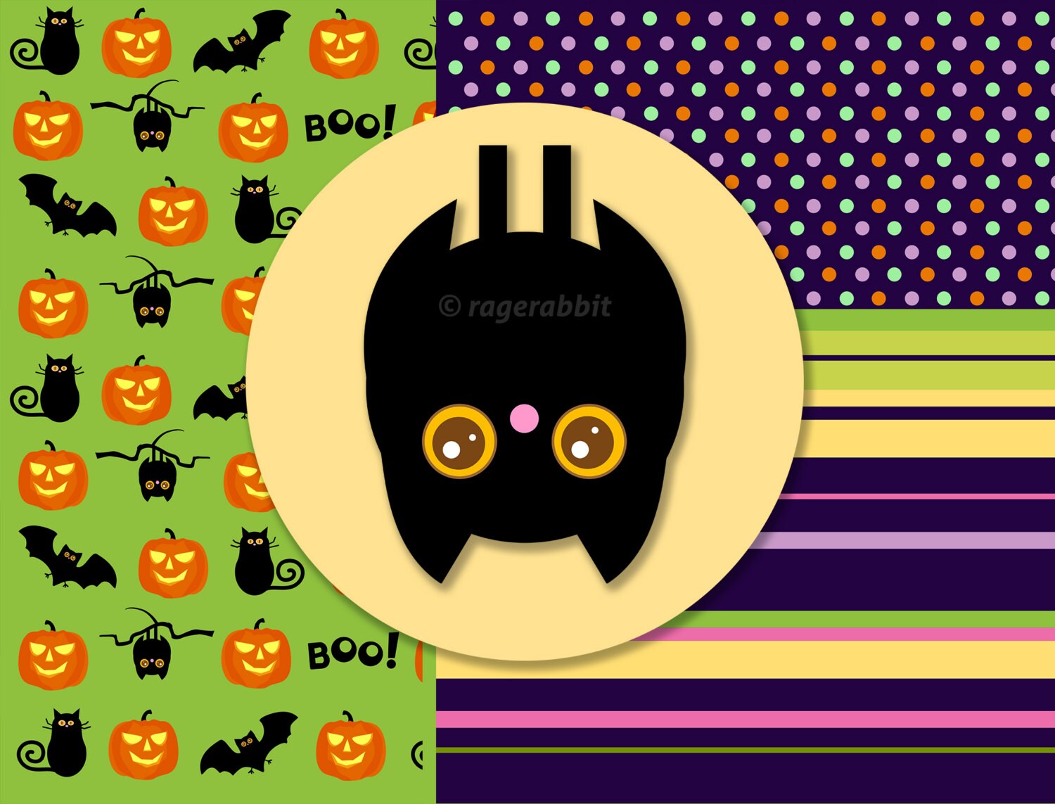 Halloween Digital Papers and Cliparts Backgrounds Party - Etsy