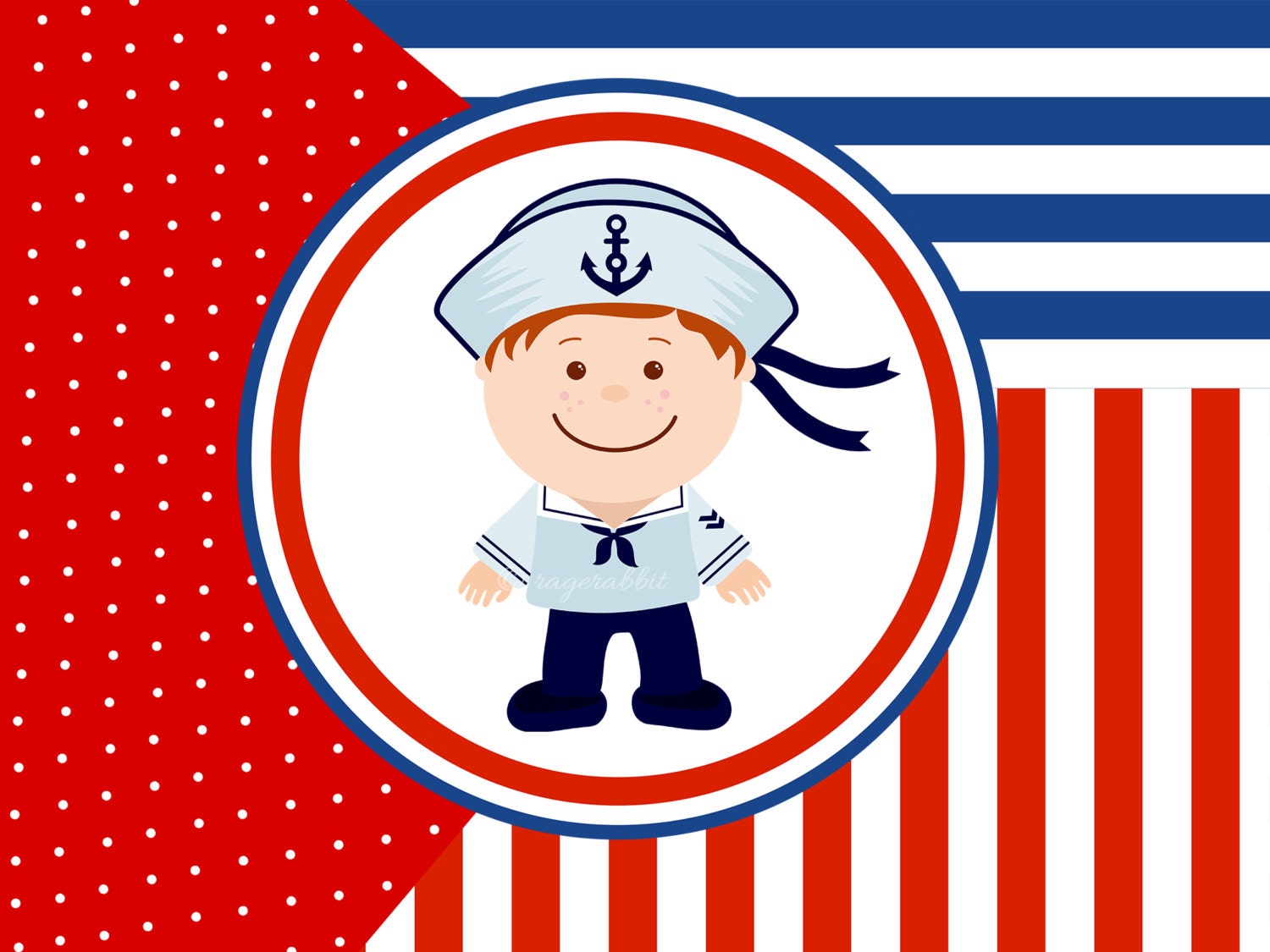Marine Boy Vector Set Illustrations Scrapbook Digital Paper - Etsy