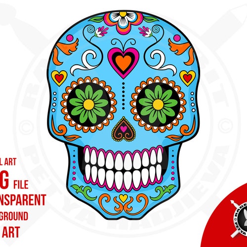 Day of the Dead Clip Art Dia De Los Muertos Graphics Fiesta - Etsy