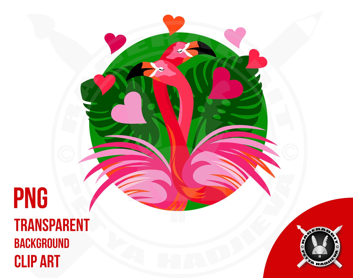 Flamingo Hug Printable Sublimation PNG File Commercial Use Clip Art ...