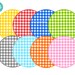 Gingham Circles SVG Files Printable Craft Supply Clip Arts Transparent ...