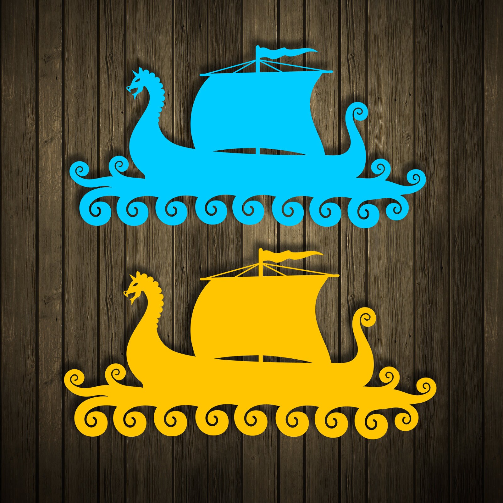 Viking Ship SVG Cut Vector File Transparent PNG Printable Shape Digital ...