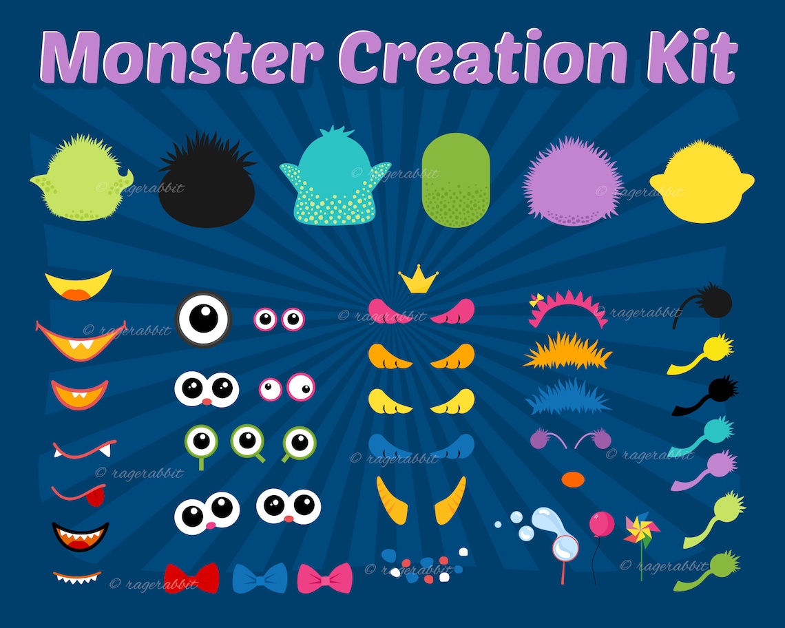 Monster Creation Kit, Character Creation Set, Fantasy, Halloween ...