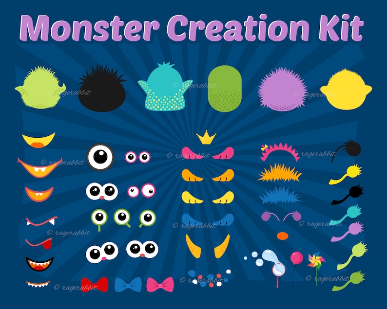 Monster Creation Kit, Character Creation Set, Fantasy, Halloween ...