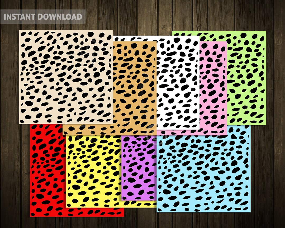Snow Leopard Squares SVG Animal Prints Pattern Fur Commercial Use ...