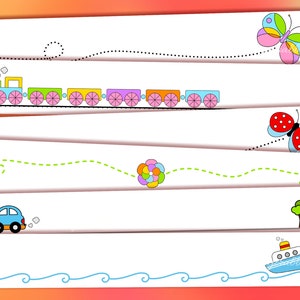 6 Cartoon Dividers, Vector Illustrations, Banners, Vector Design ...