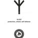 Algiz Viking Rune, Protection, Shield, Self Defense, Wall Art, Poster ...