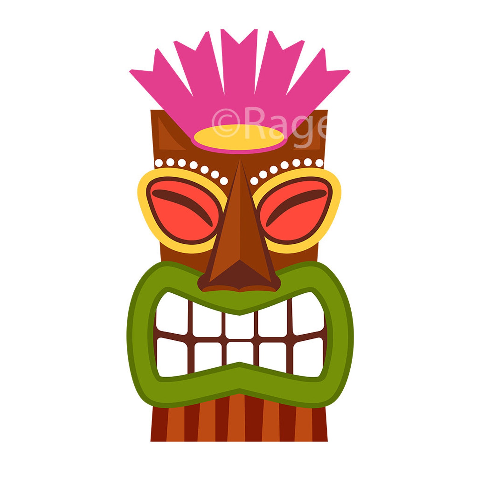 Tiki SVG Statue Silhouette Cut File Vector Editable Sublimation File ...
