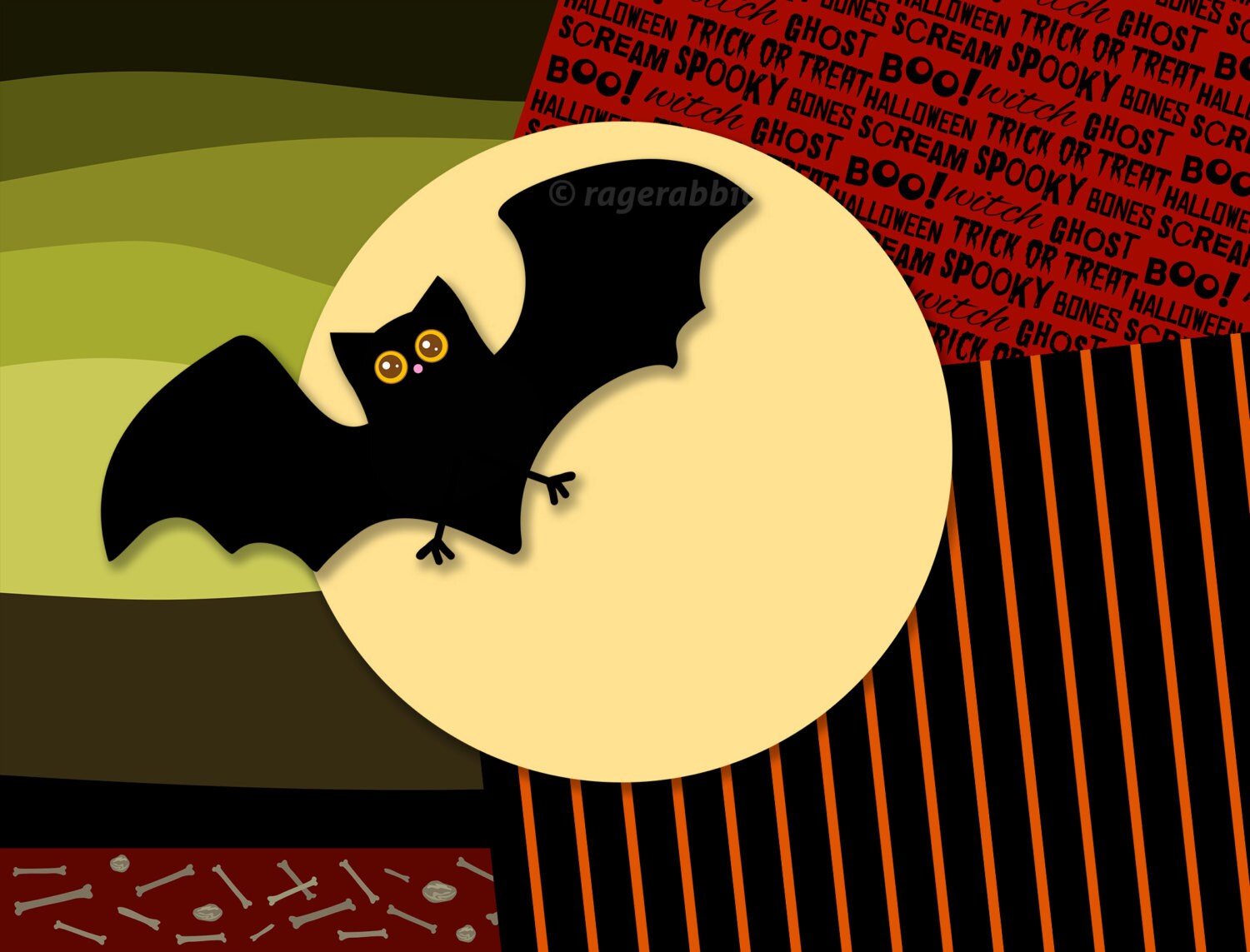 Halloween Digital Papers and Cliparts, Backgrounds, Party Decorations ...