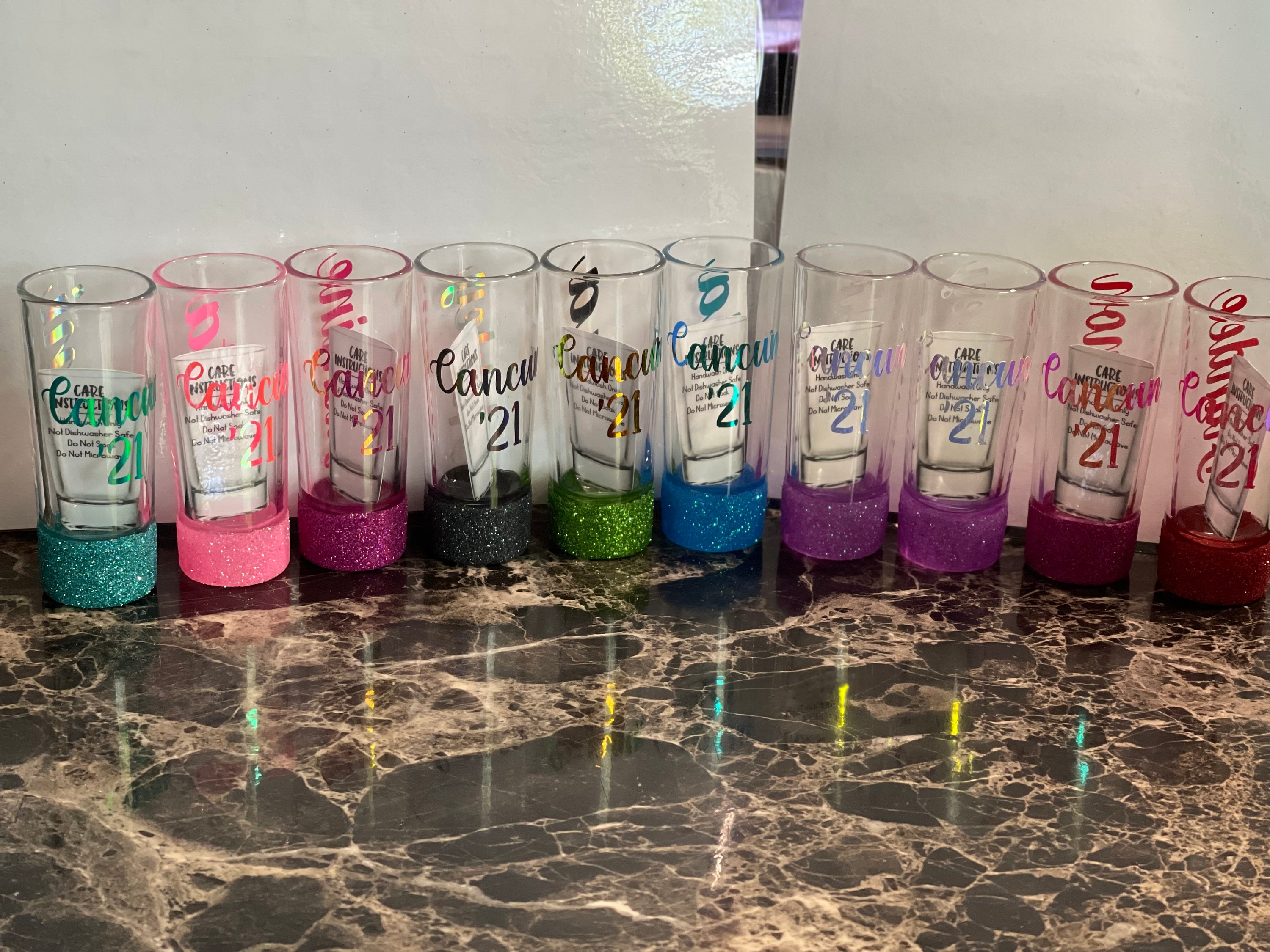 Personalized Shot Glasses Custom Shot Glasses Bridal Party - Etsy