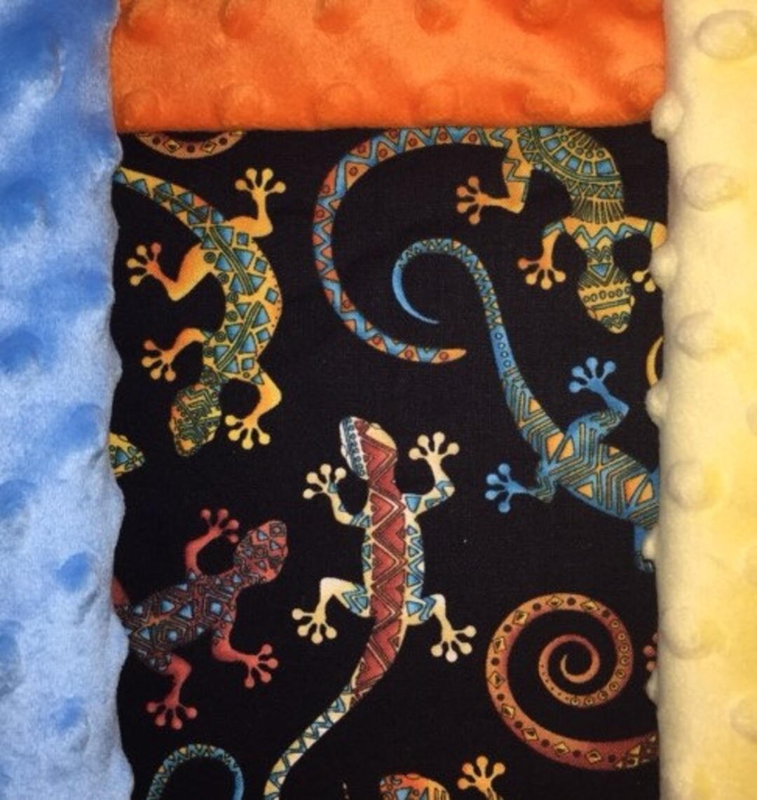 Personalized Aztec Geckos Blanket - Etsy