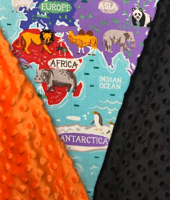Personalized World Map Blanket | Etsy