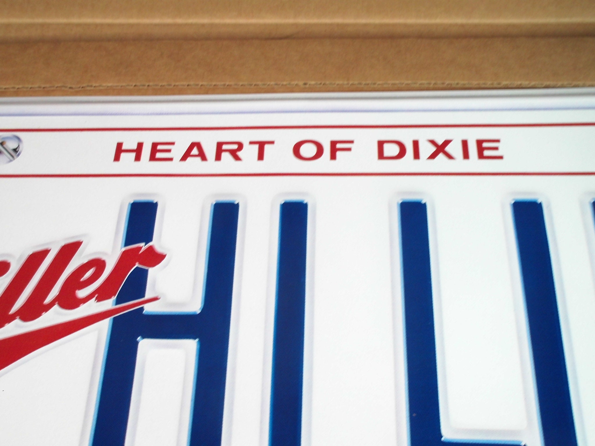 Miller High Life License Plate Display Alabama Miller Sign - Etsy