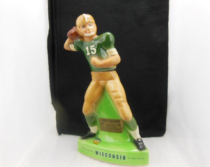 BART STARR Brandy Decanter - Vintage - Green Bay Packers - Etsy
