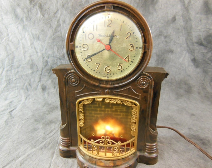 1960s Mastercraft Fireplace Clock Model 272 - Working - Etsy