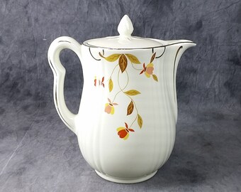 Tea Pot With Lid Halls China Autumn Leaf Pattern Approved by | Etsy