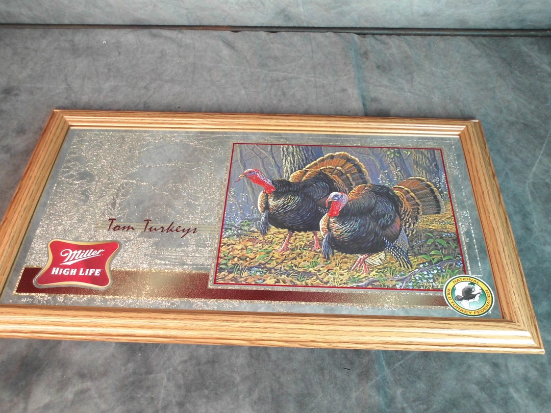 NEW Old Stock Miller High Life Tom Turkey Mirror, Miller Bar Mirror - Etsy