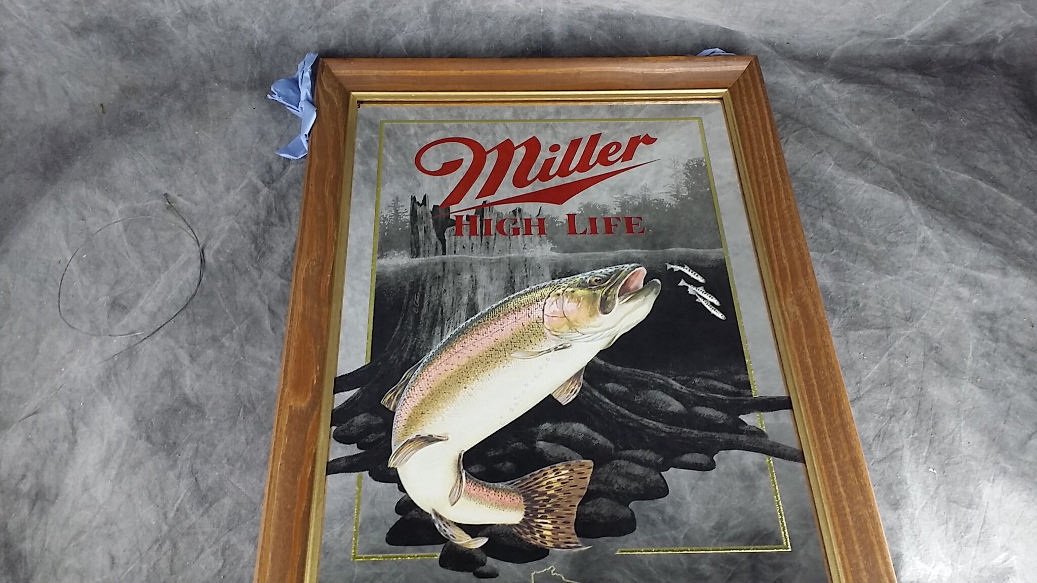 NEW Miller High Life Mirror Rainbow Trout Wisconsin Bar | Etsy