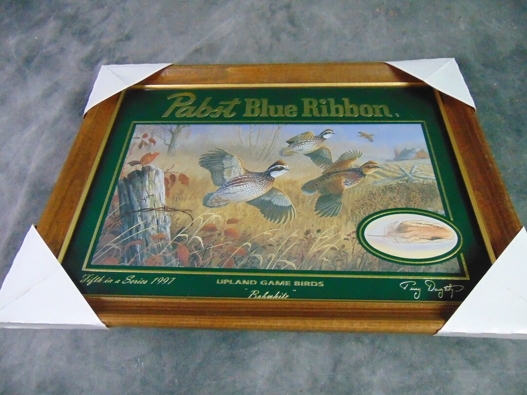Great Condition Pabst Blue Ribbon Mirror, Wildlife Series, Pabst Bar ...
