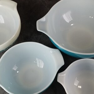 Pyrex Horizon Blue Cinderella Nesting Bowl Set, 4- Mixing Bowls - Set ...