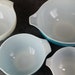 Pyrex Horizon Blue Cinderella Nesting Bowl Set, 4 Mixing Bowls Set of ...