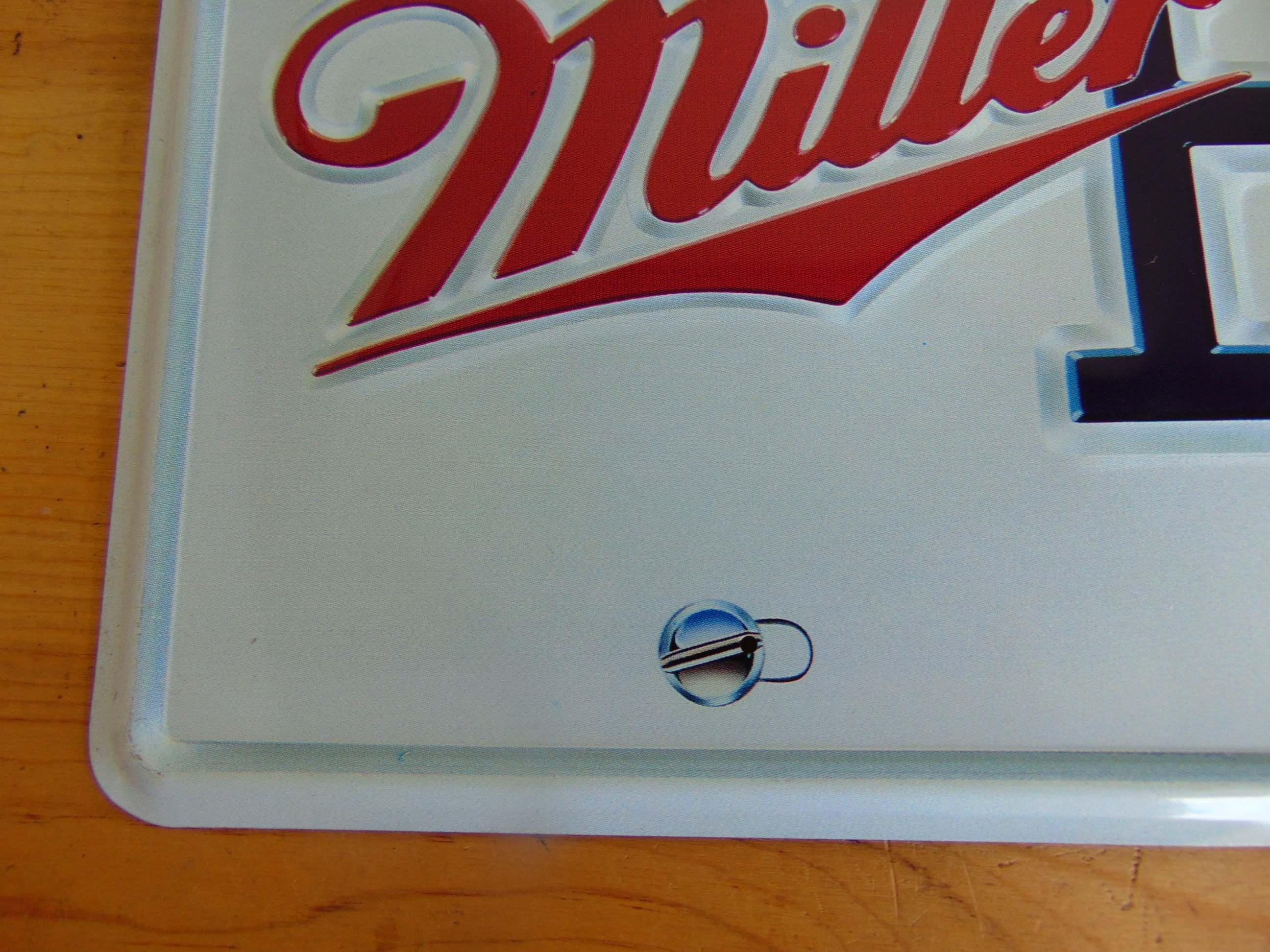 Miller High Life License Plate Display, Illinois Miller Sign, Oversized ...