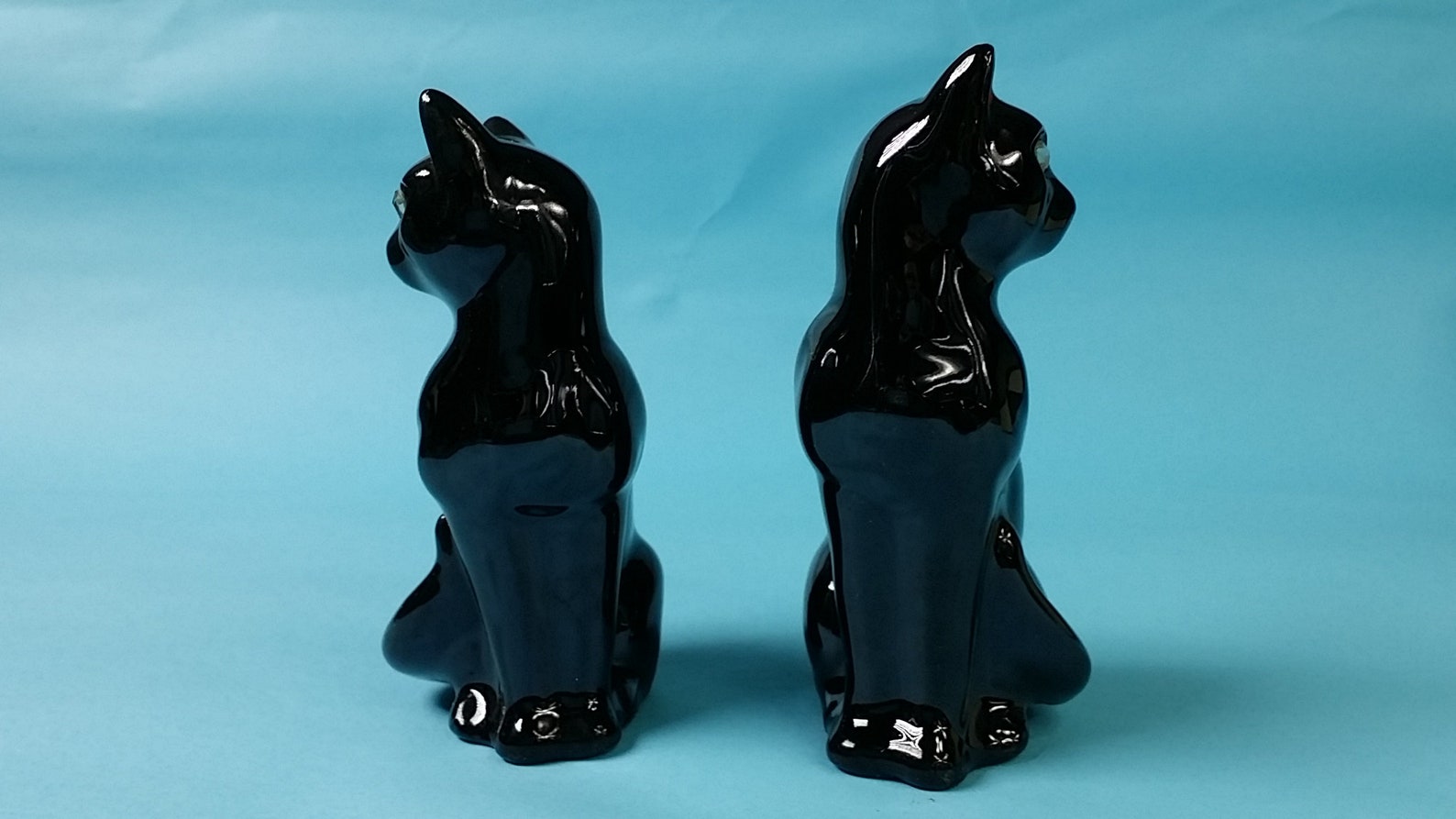 Ceramic Black Cats Salt and Pepper Shakers S & P Shakers - Etsy