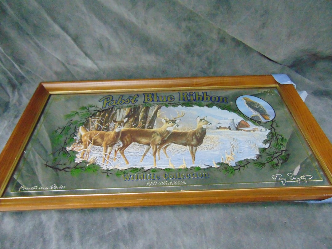 New Condition Pabst Wildlife Collection Mirror, Fourth in the Series ...
