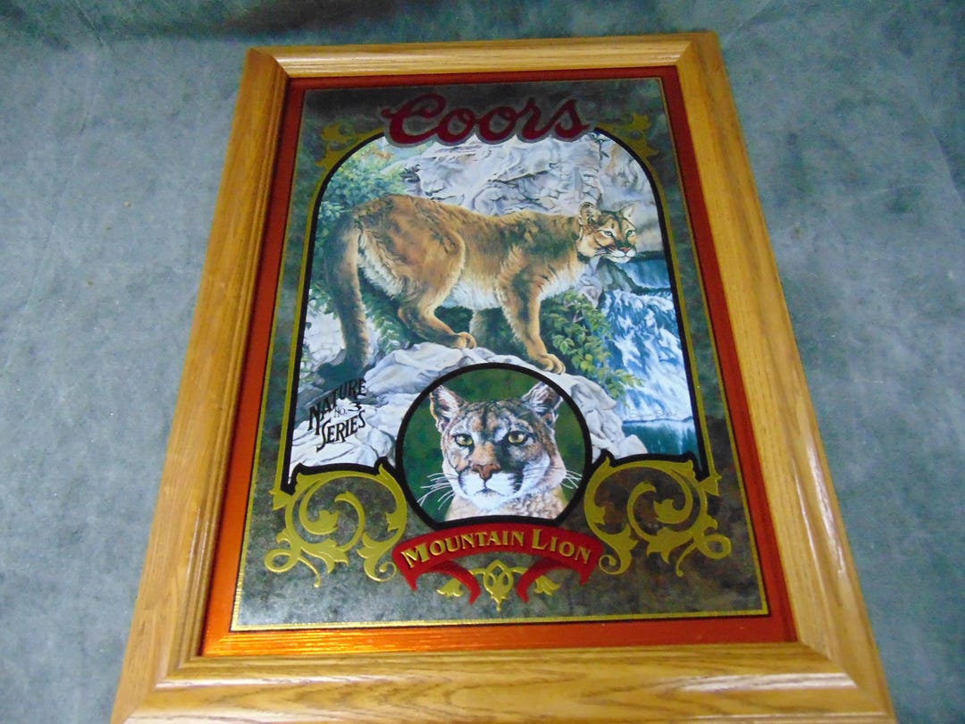 Great Condition Coors Cougar Mirror, Nature Series, Third in the Series ...