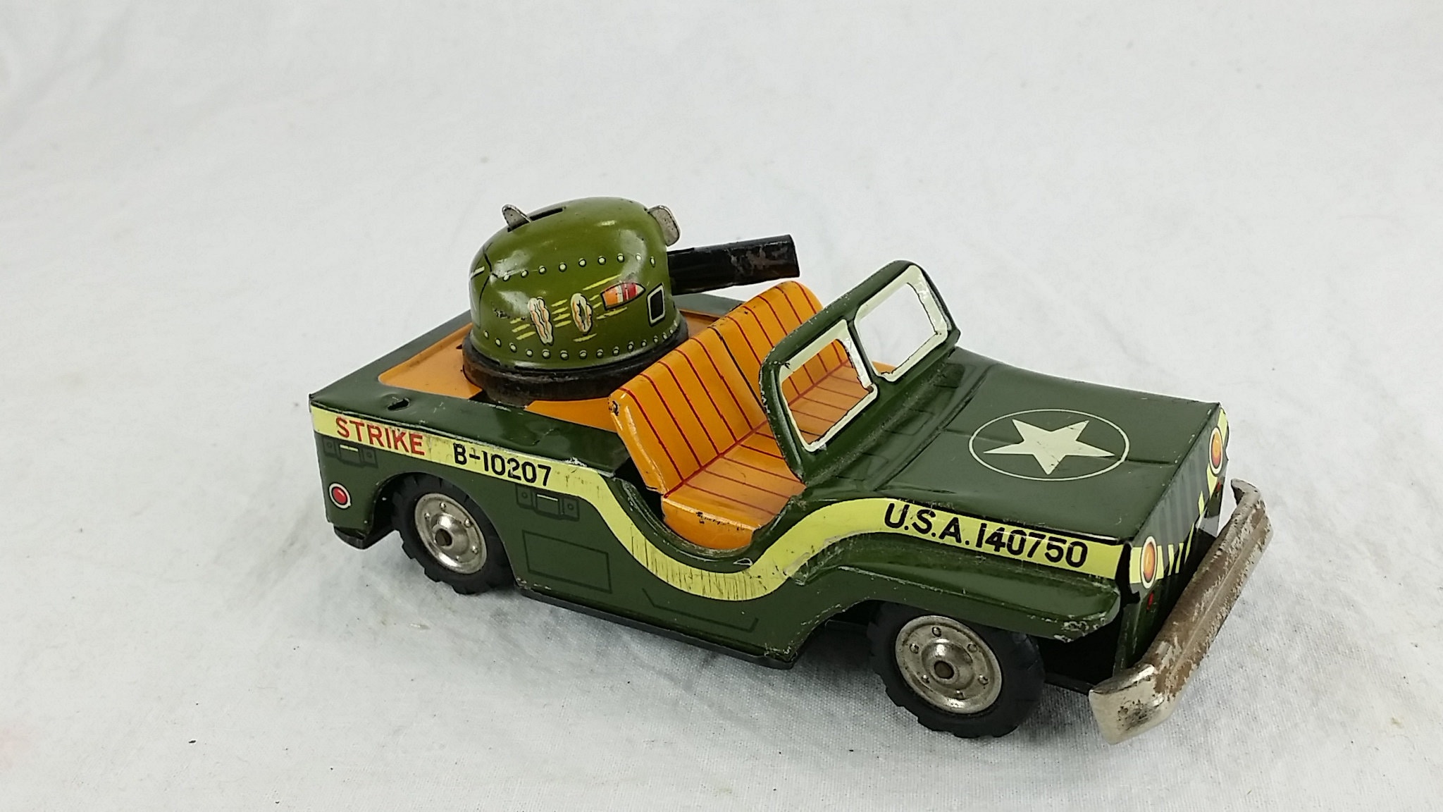 Tin Metal Toy Jeep Haji Toy Jeep Vintage Tin Jeep Haji | Etsy