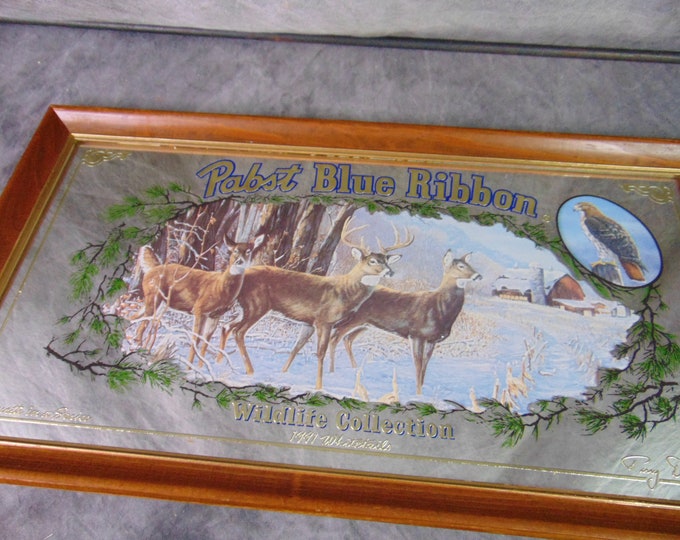 NEW Pabst Wildlife Collection Mirror, Fourth in the Series Mirror, 1991 ...