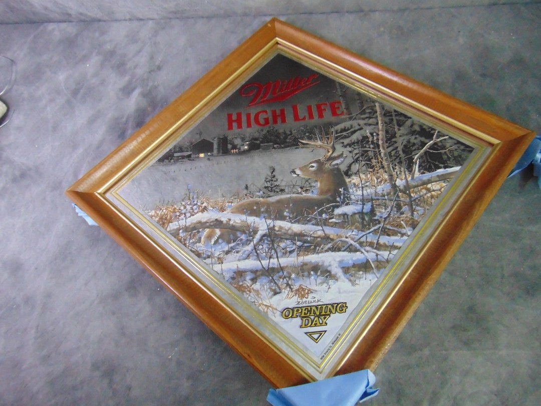 Great Condition Opening Day Mirror, Scott Zoellick, Miller High Life ...