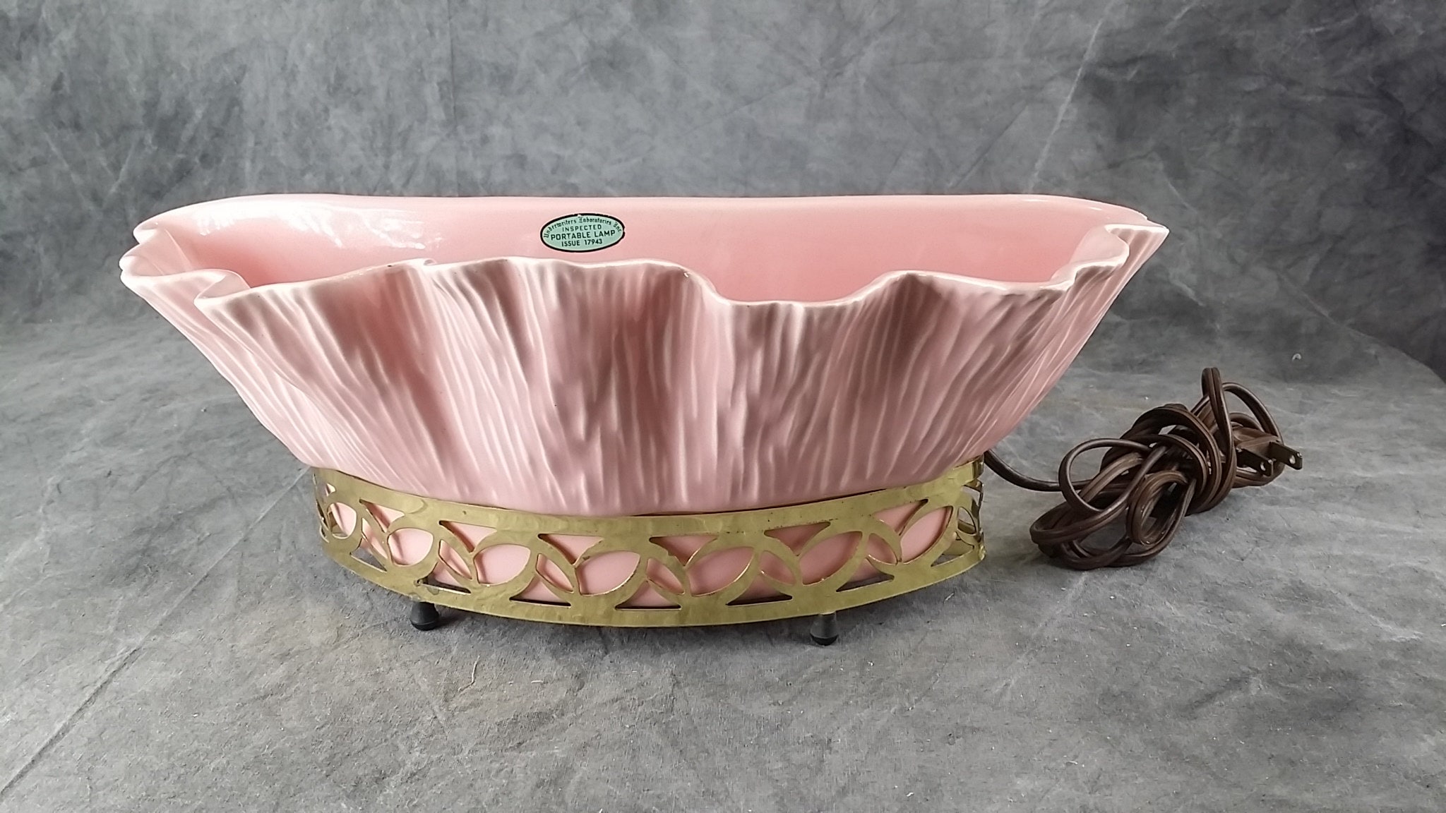 California Pottery TV Lamp Miramar Pottery Pink Planter TV | Etsy