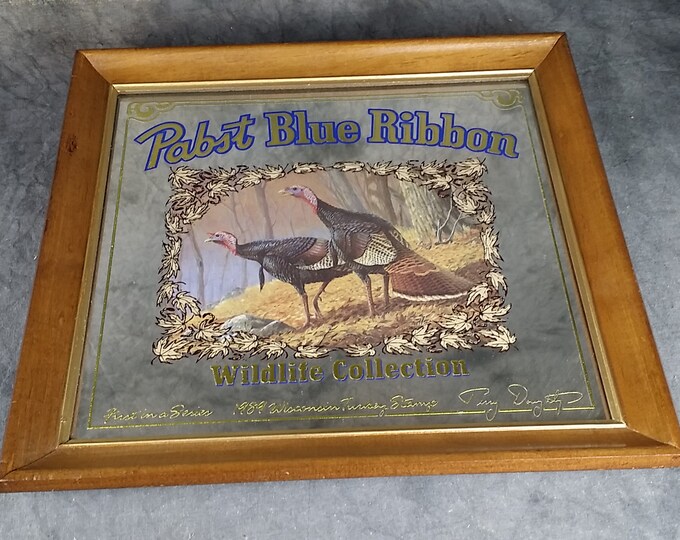 Pabst Blue Ribbon Mirror, Wildlife Series, Pabst Bar Mirror, 1989 ...