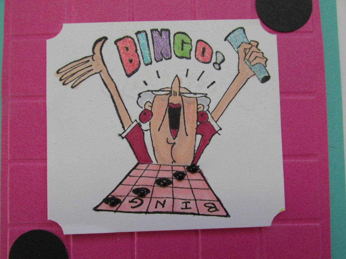 Congratulations Card For Winning BINGO Bingo Board Fun Card Etsy Congratulations Card For Winning BINGO Bingo Board Fun Card Etsy