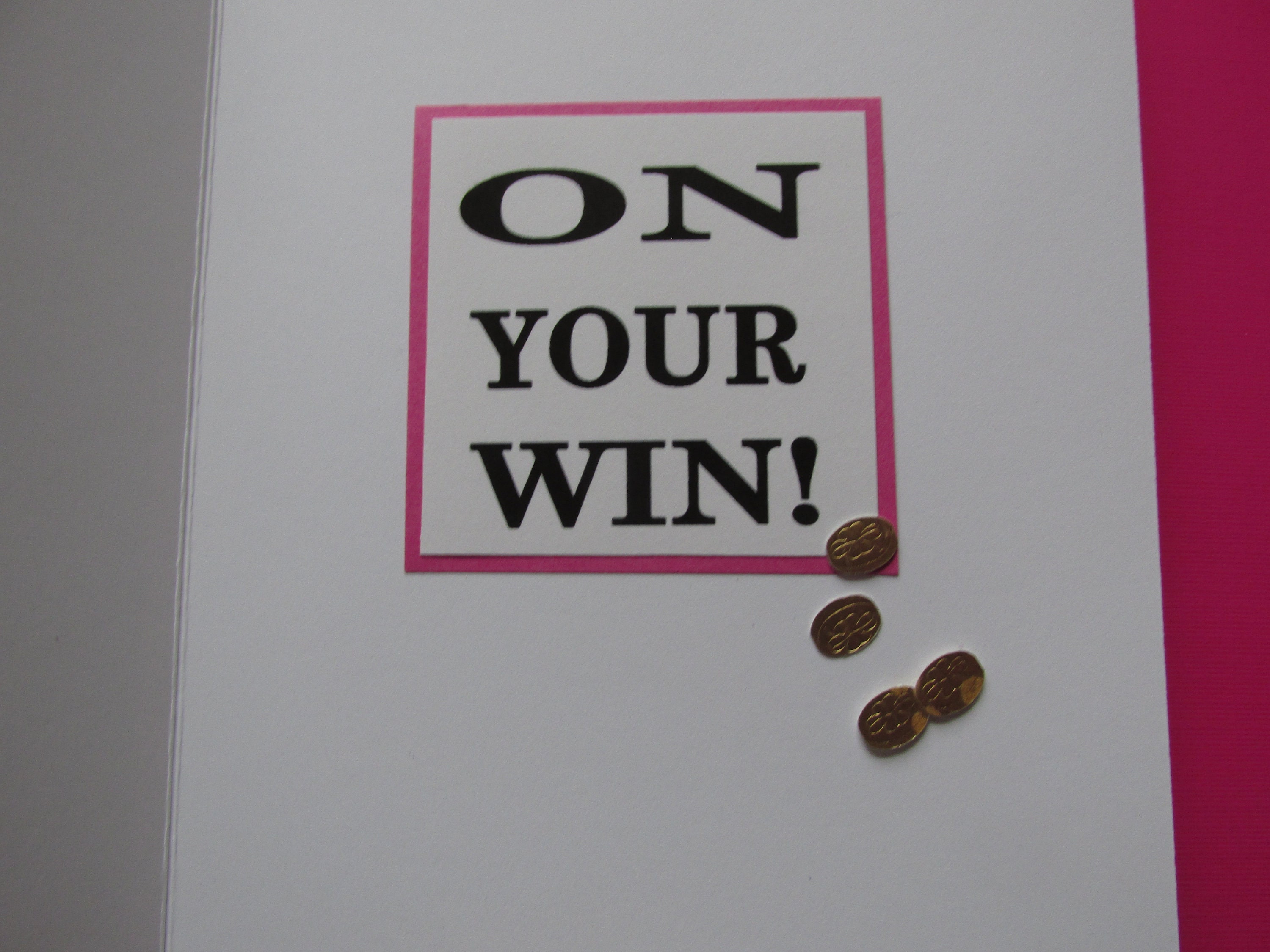 Bingo WIN congratulations Card for Winning, She's Celebrating Fun Card ...