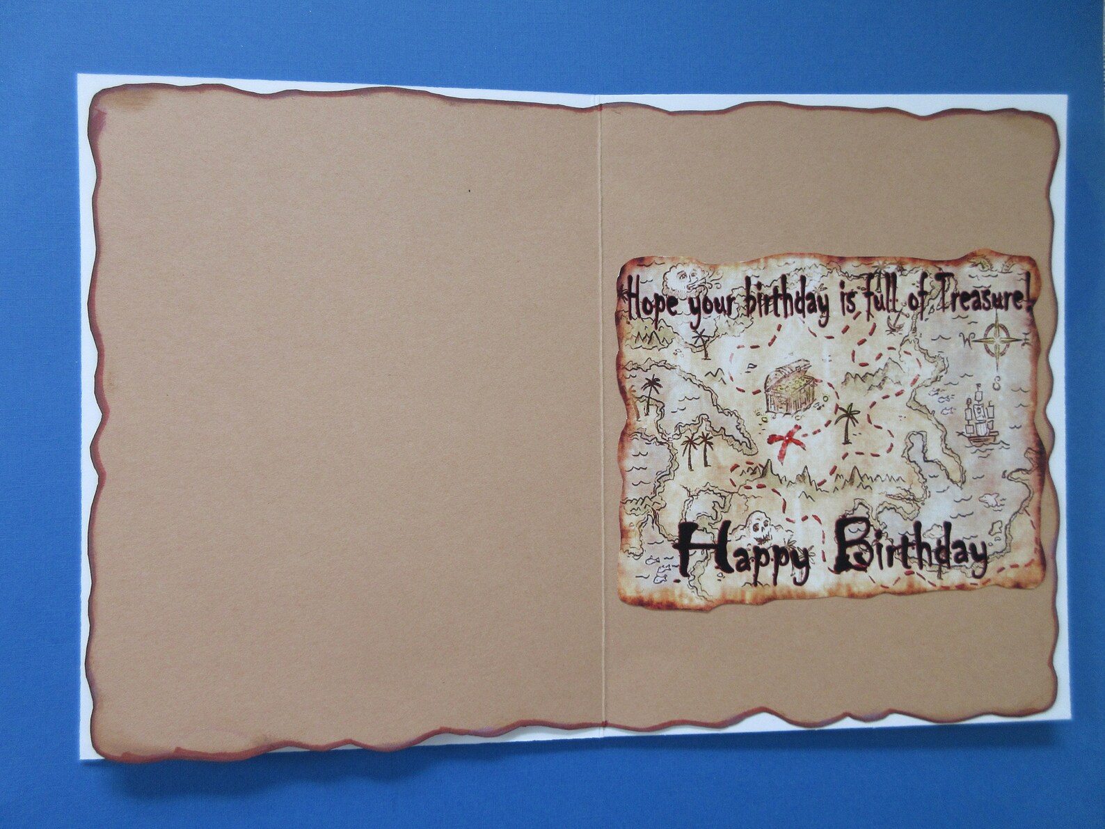 Birthday Card for Kids Pirate Theme Pirate Mermaid and a - Etsy