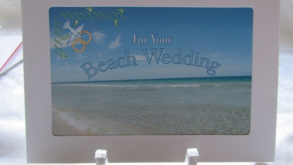 Wedding beach Congratulations Real Beach Picture Taken by - Etsy